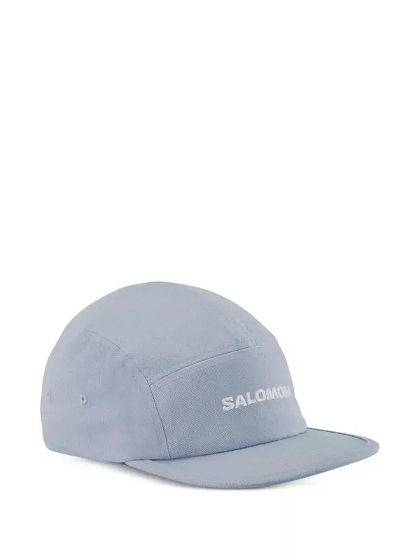 SALOMON Logo-print Five-panel Cap - Blue