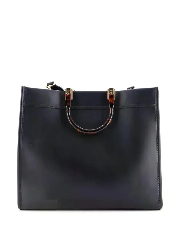 Fendi Sunshine Shopper Medium Tote Bag - Black