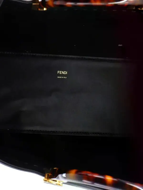 Fendi Sunshine Shopper Medium Tote Bag - Black