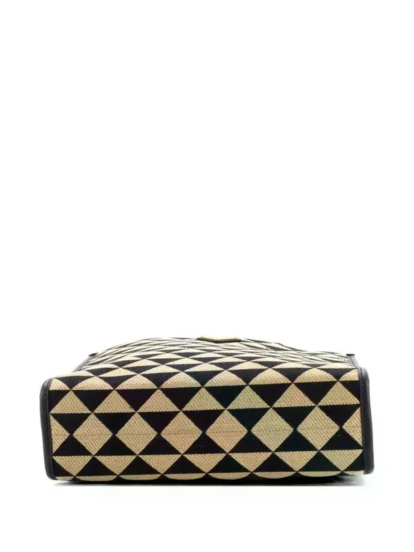 Prada Symbole Jacquard Small Tote Bag - Black