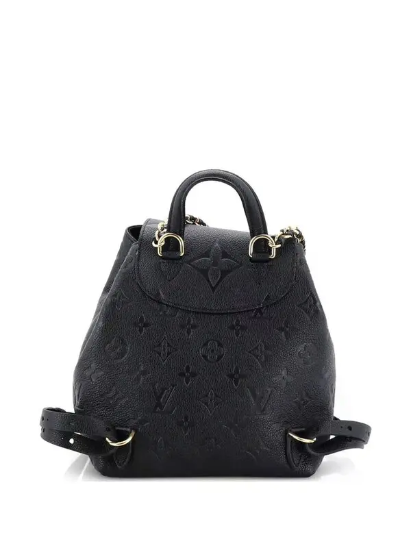 LOUIS VUITTON Monogram Empreinte Leather Backpack - Black