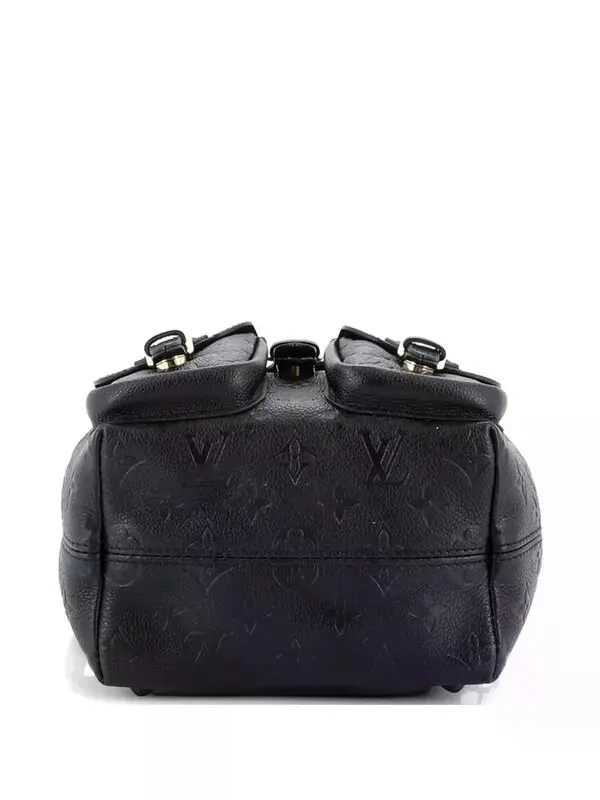 LOUIS VUITTON Monogram Empreinte Leather Backpack - Black