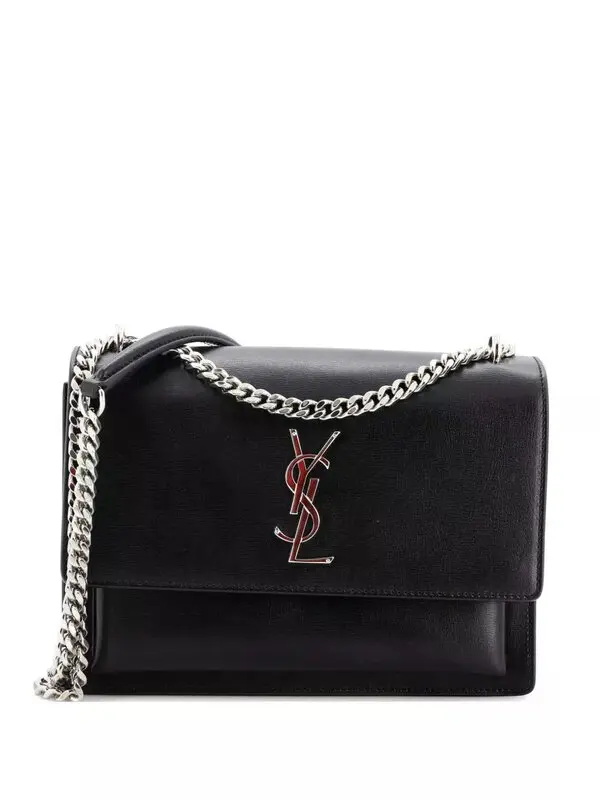 Saint Laurent Sunset Medium Crossbody Bag - Black