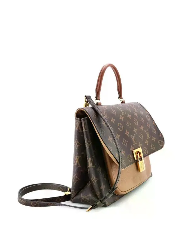 LOUIS VUITTON Marignan Handbag Monogram Canvas With Leather Shoulder Bag