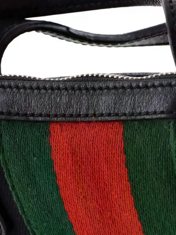 Gucci Web Zip Techno Canvas Medium Tote Bag