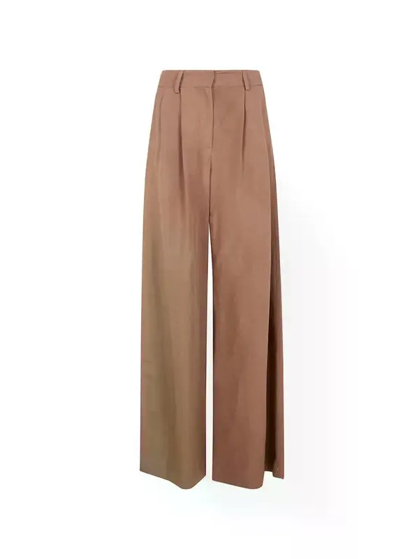 DRHOPE Pleated Wide-leg Trousers