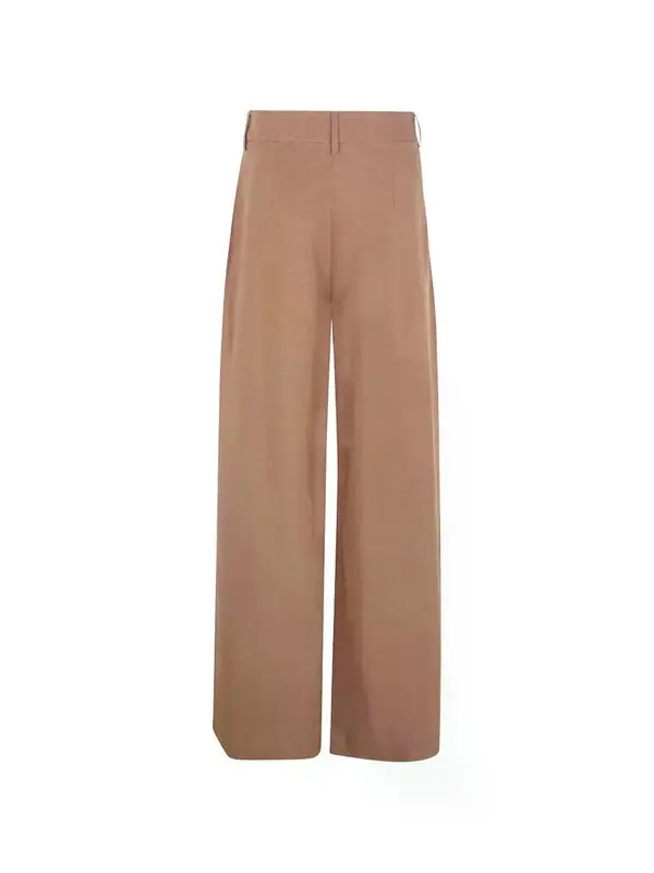 DRHOPE Pleated Wide-leg Trousers