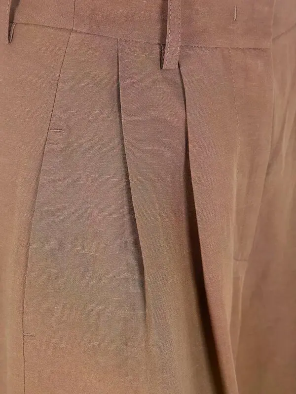 DRHOPE Pleated Wide-leg Trousers