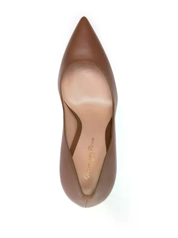 GIANVITO ROSSI 105mm Leather Pumps - Brown