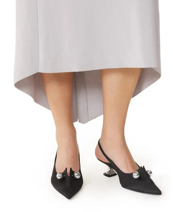 LANVIN Affinity Arch Slingback Pumps
