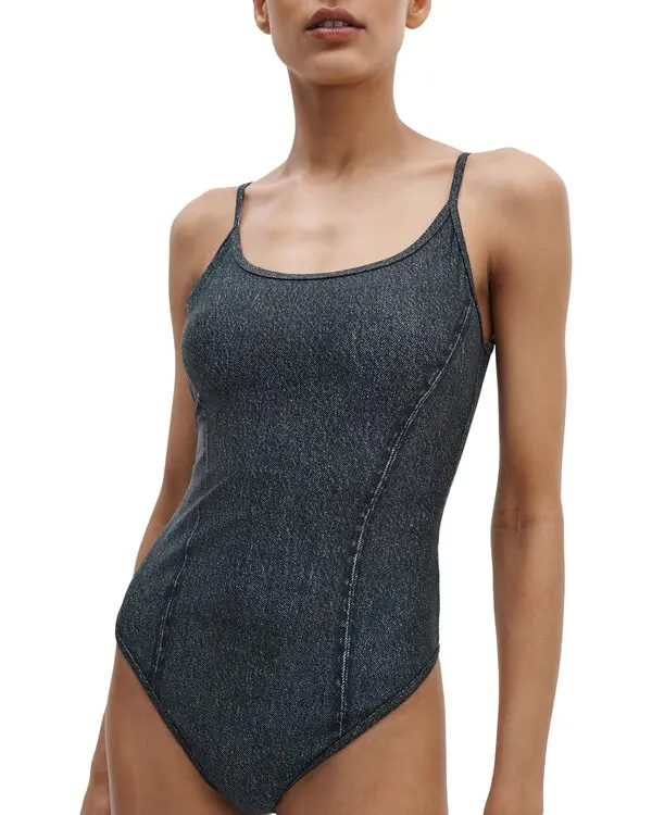 Rag & Bone Miramar One Piece Swimsuit - Washed Black