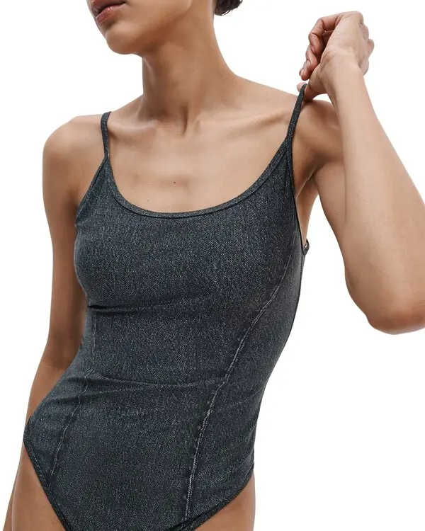 Rag & Bone Miramar One Piece Swimsuit - Washed Black