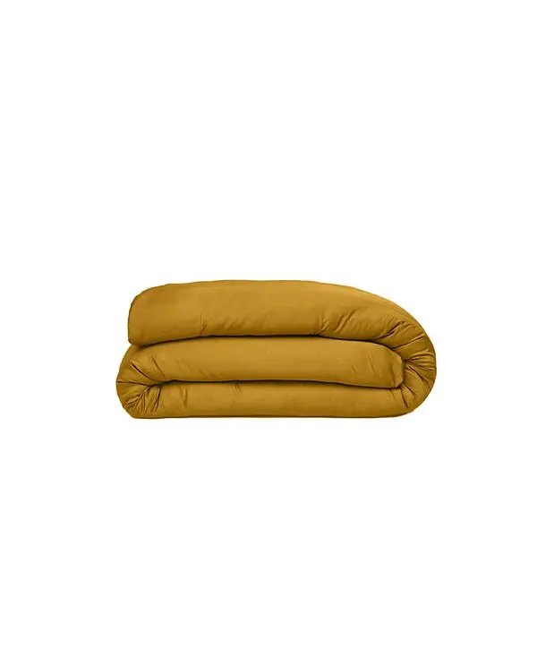 ETTITUDE Cleanbamboo Signature Sateen Duvet Cover, Full/queen - Saffron