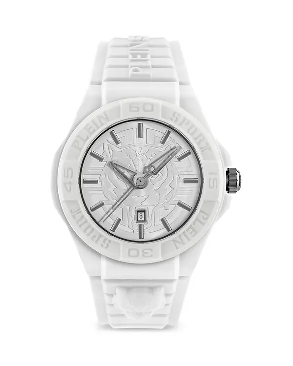 PLEIN SPORT Silicone Strap Watch 46mm - White