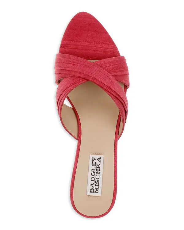 Badgley Mischka Xania Sandals - Dark Cherry