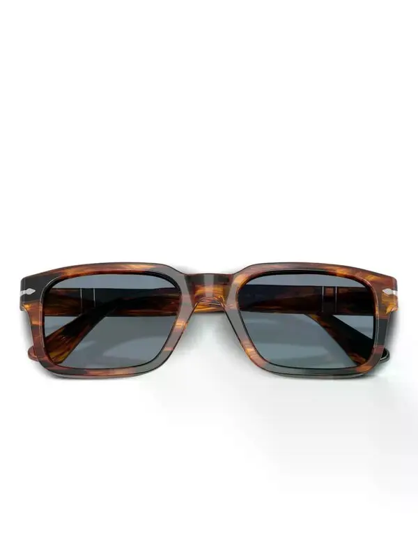 Persol Striped Square Frame Sunglasses