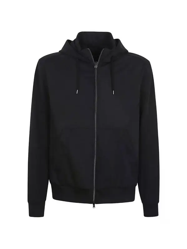 Herno Zip-up Jacket With Drawstring Hood - Black