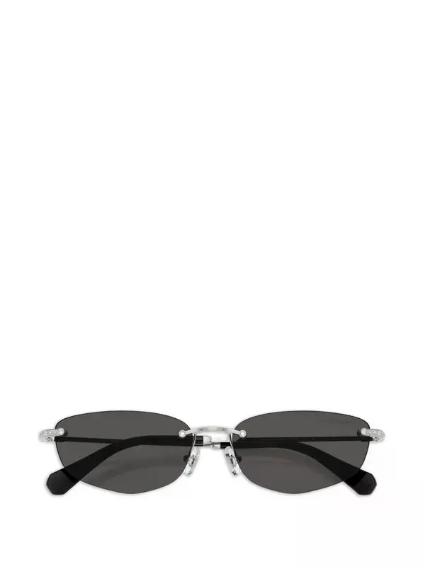 SWAROVSKI Rimless Rectangle Sunglasses
