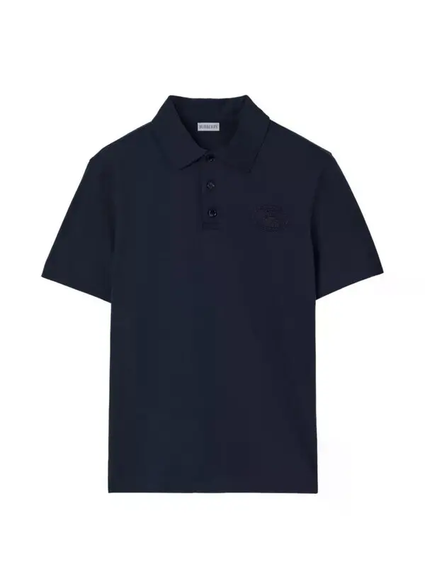 Burberry Cotton Polo Shirt - Blue