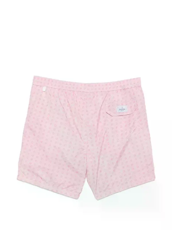 BARBA NAPOLI Floral-print Swim Shorts - Pink