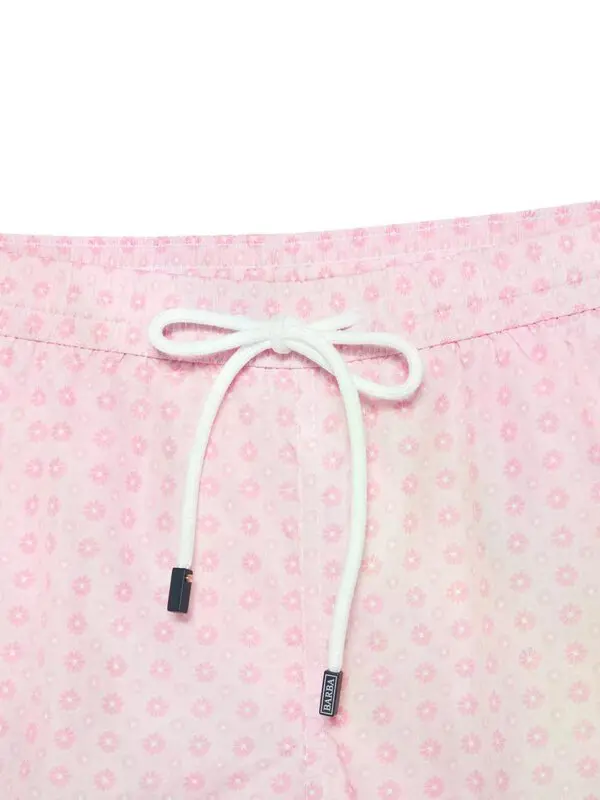 BARBA NAPOLI Floral-print Swim Shorts - Pink