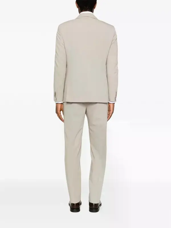 MANUEL RITZ Single-breasted Peak-lapel Suit - Neutrals