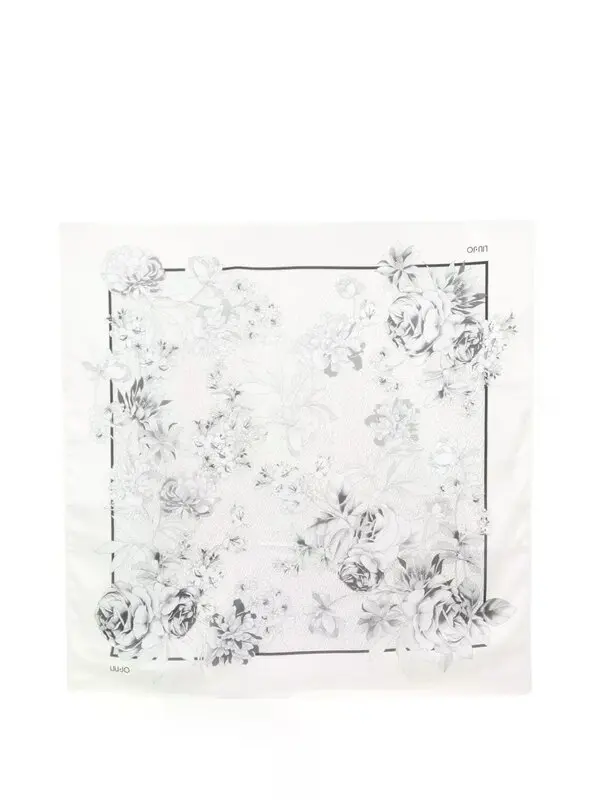 Liu Jo Floral-print Scarf - Neutrals
