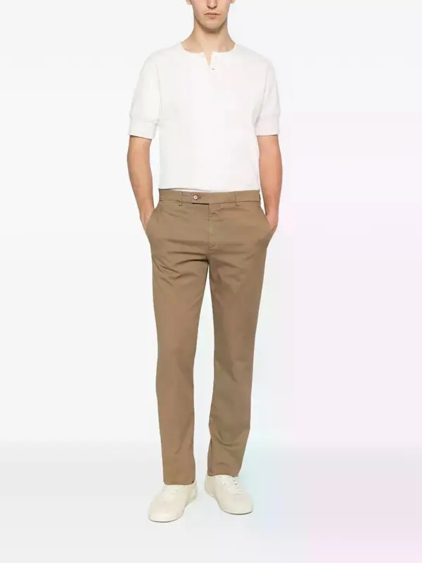 BERWICH Vullcano Slim-cut Trousers - Neutrals