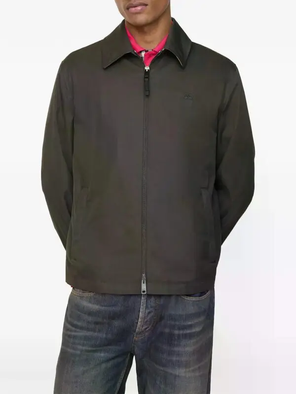 Burberry Tropical Gabardine Bloomsbury Harrington Jacket - Grey