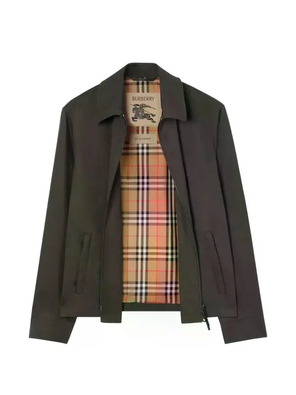 Burberry Tropical Gabardine Bloomsbury Harrington Jacket - Grey