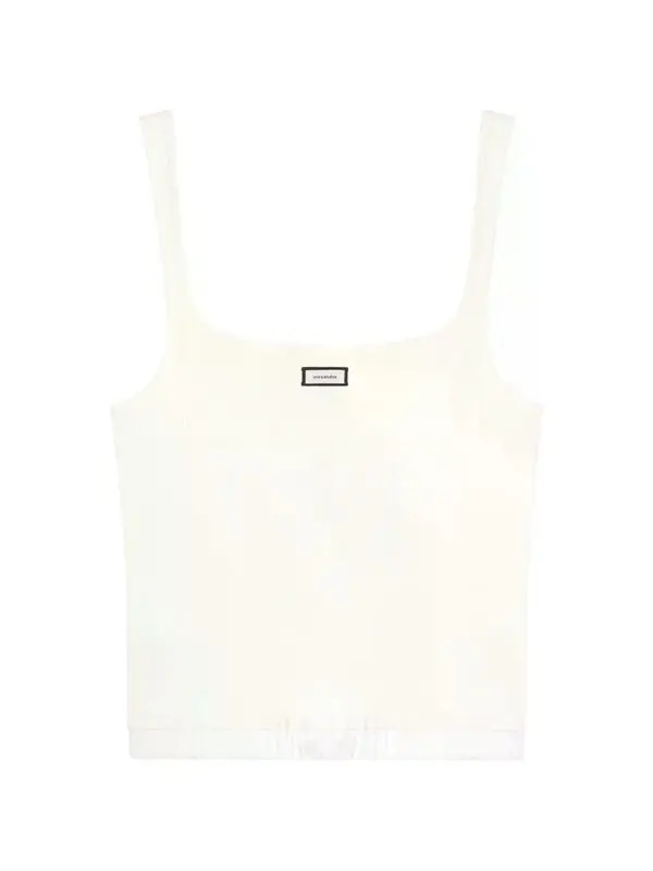 ENTIRE STUDIOS Ribbed Logo-patch Tank Top