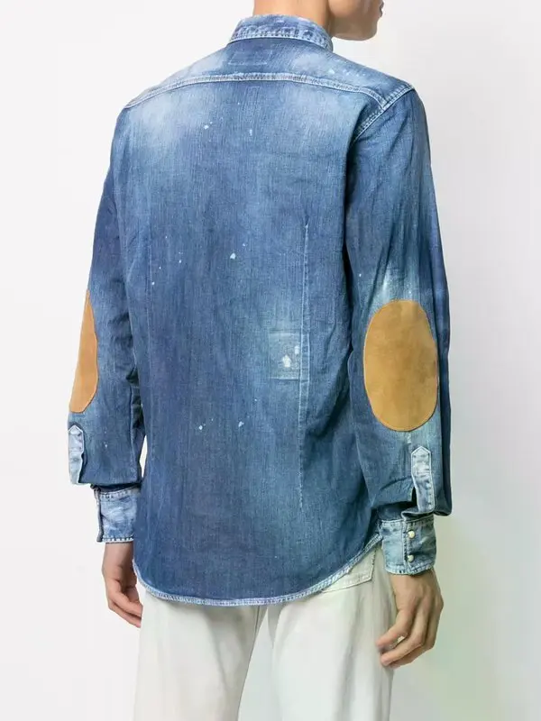 Dsquared2 Distressed Effect Denim Shirt