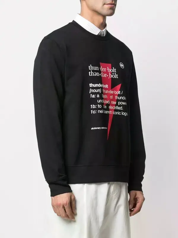 Neil Barrett Thunderbolt-print Sweatshirt