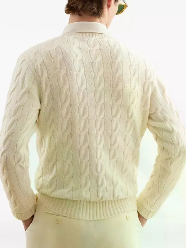 Ralph Lauren Purple Label Cable-knit Cashmere Sweater