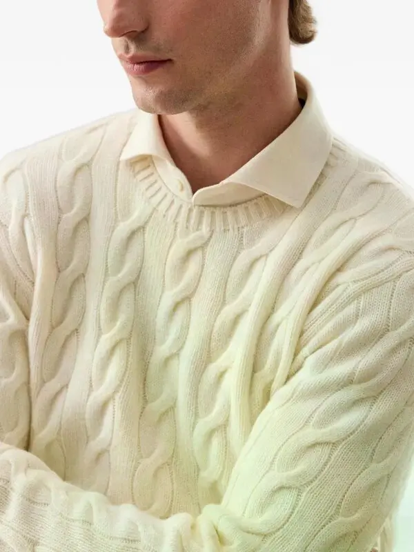 Ralph Lauren Purple Label Cable-knit Cashmere Sweater