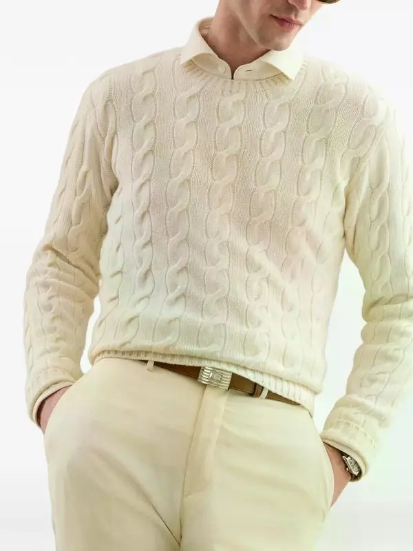 Ralph Lauren Purple Label Cable-knit Cashmere Sweater