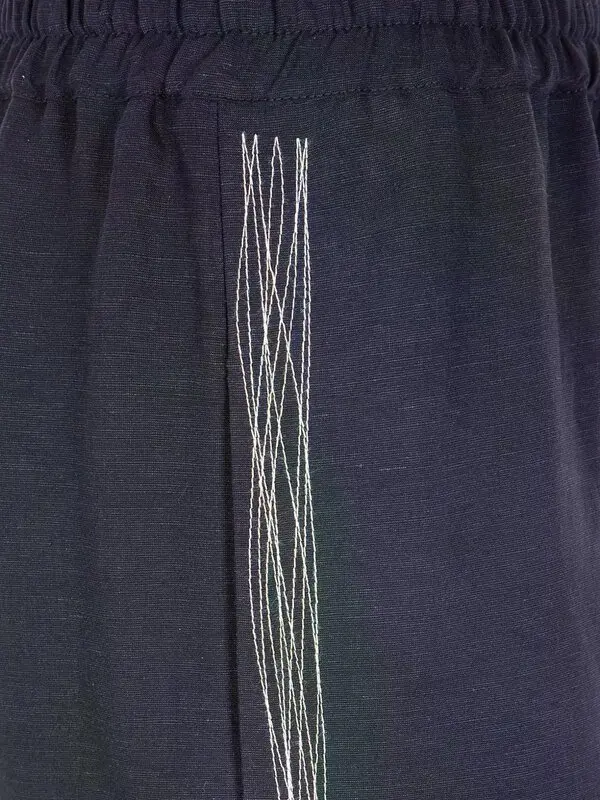 AVIU Side-stripe Wide Leg Trousers
