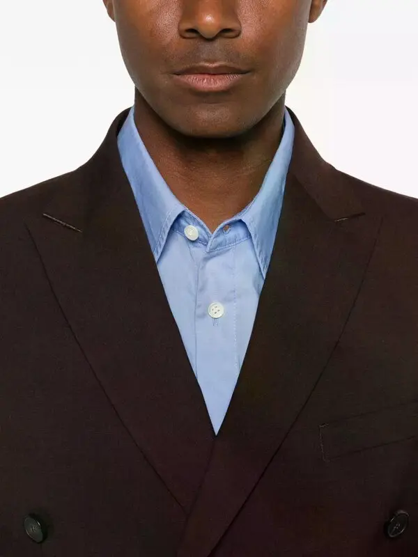 AMARANTO Double-breasted Peak-lapel Blazer