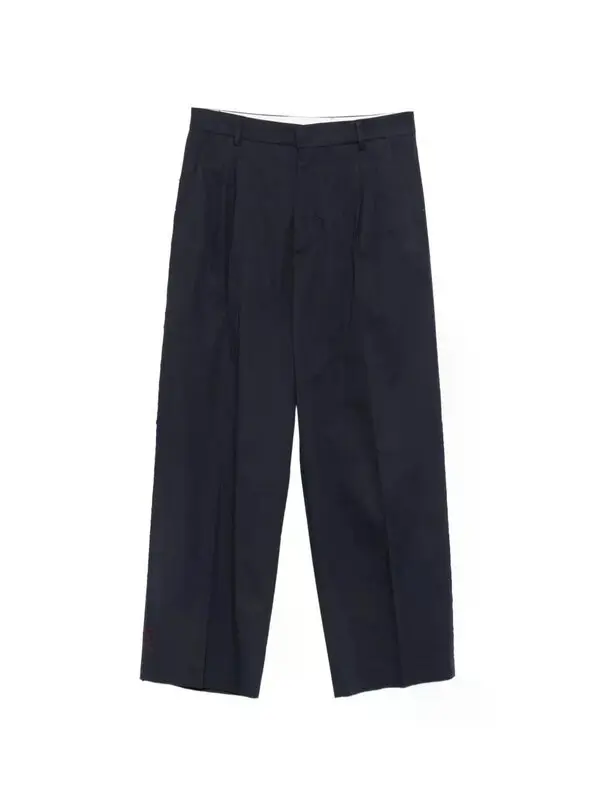 AMARANTO Pleated Straight-leg Trousers