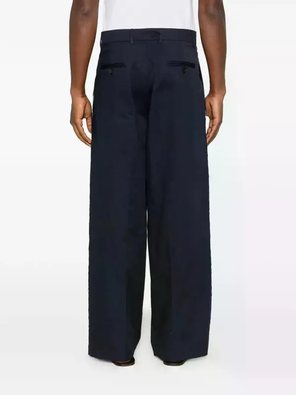 AMARANTO Pleated Straight-leg Trousers