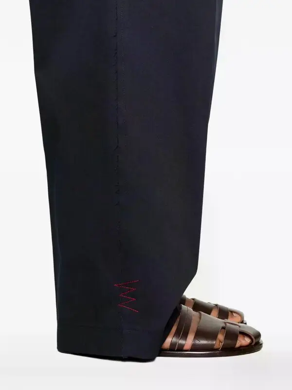 AMARANTO Pleated Straight-leg Trousers