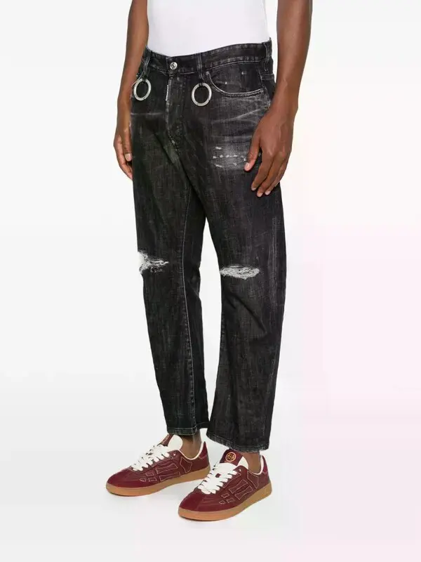 Dsquared2 Distressed Ring Detail Jeans