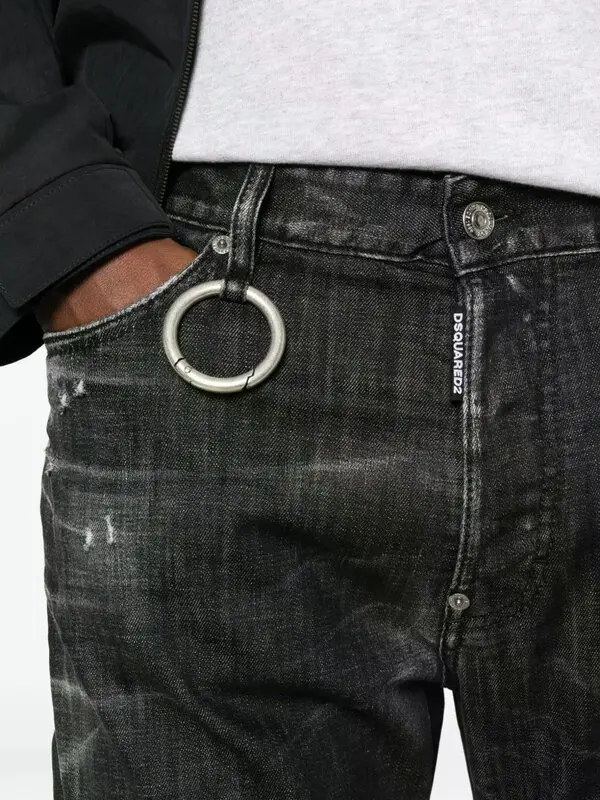 Dsquared2 Distressed Ring Detail Jeans