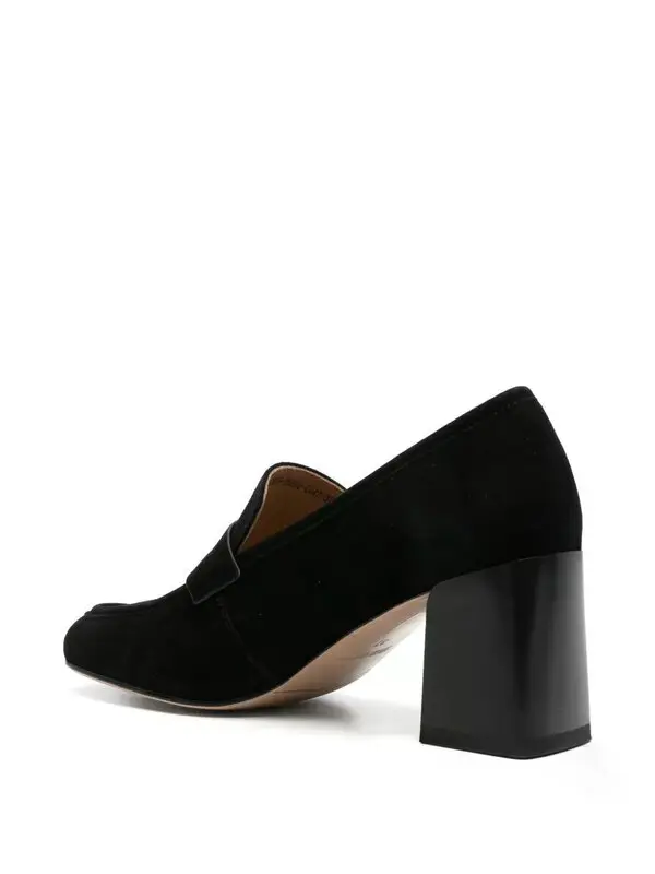SERGIO MORETTI FIRENZE Suede Block Heel Pumps