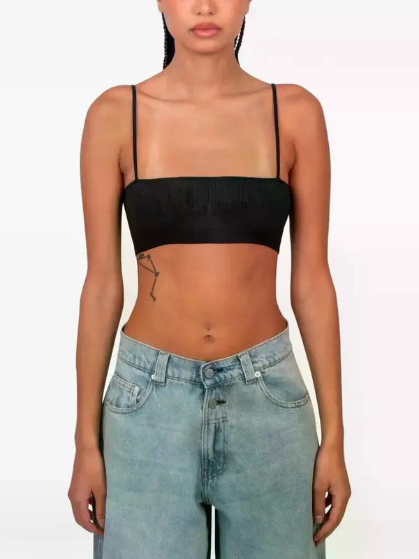 Gimaguas Selina Ribbed Top - Black