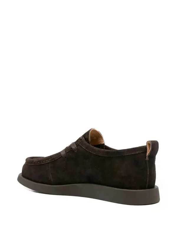 SERGIO MORETTI FIRENZE Suede Apron-toe Derby Shoes