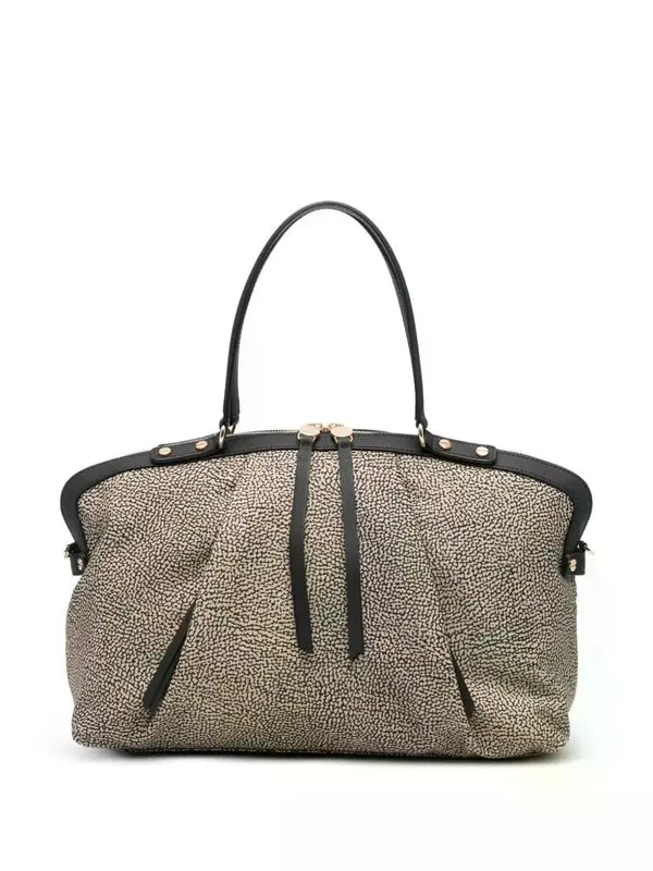 Borbonese Medium Frame Top-handle Tote Bag - Neutrals