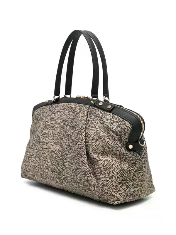 Borbonese Medium Frame Top-handle Tote Bag - Neutrals
