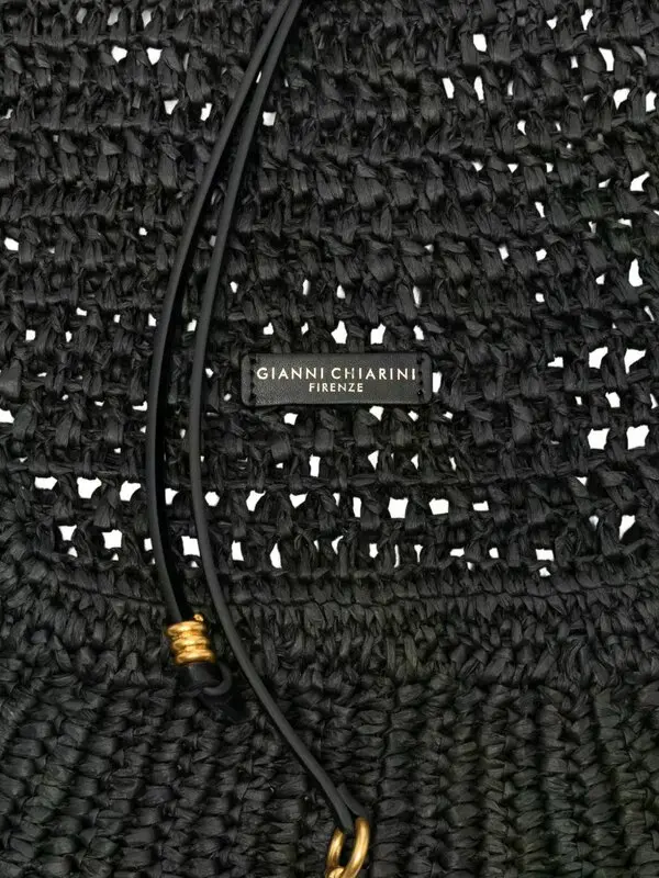 GIANNI CHIARINI Nefeli Woven Straw Tote Bag