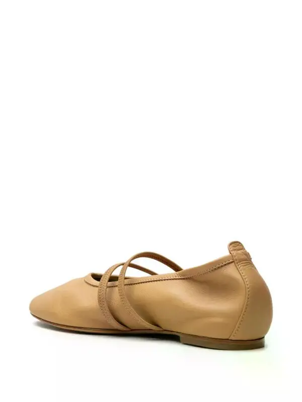 CHUCKIES Double-strap Ballet Flats - Neutrals
